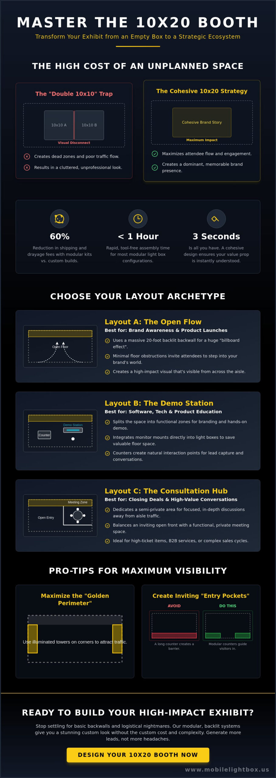 10×20 Trade Show Booth Layout: The Strategic Setup Guide for 2026